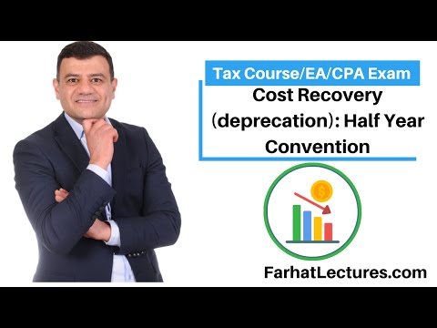 Cost Recovery half year convention. CPA/EA Exam
