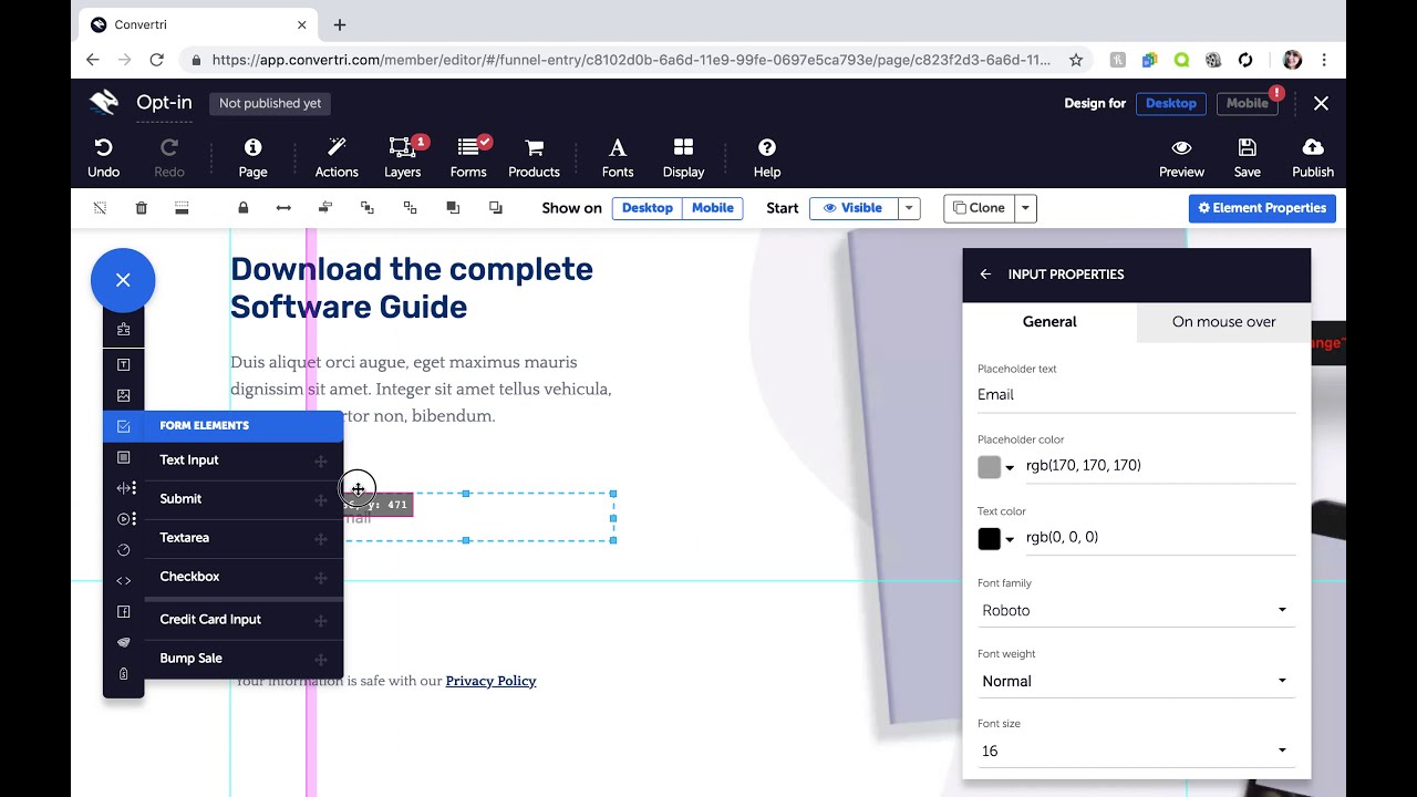 Convertri Help - Forms Overview