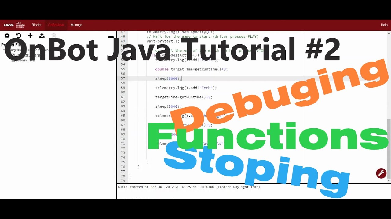 Second FTC OpMode with OnBot Java