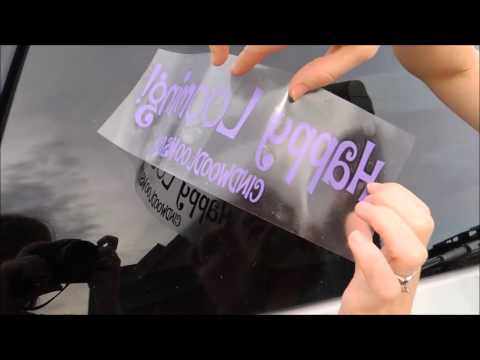 CinDWood's Tip #11: How do I apply my NEW looming car decal?