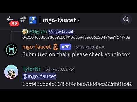 Mango Testnet, How to claim Test Token From Discord