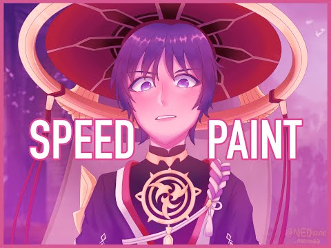 [SPEEDPAINT] Scaramouche (Genshin Impact Fanart)