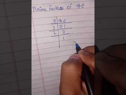 prime factors of 42 #shorts