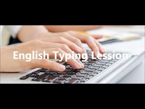 English | Typing tutorial | Lesson 2