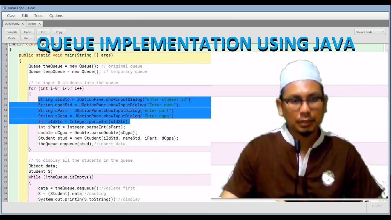 Queue Implementation using JAVA