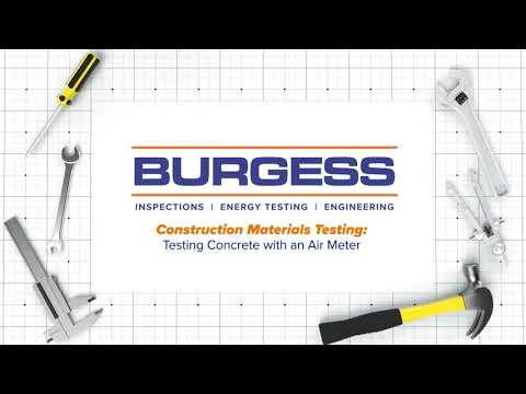 Burgess Construction Materials Testing Concrete Air Meter