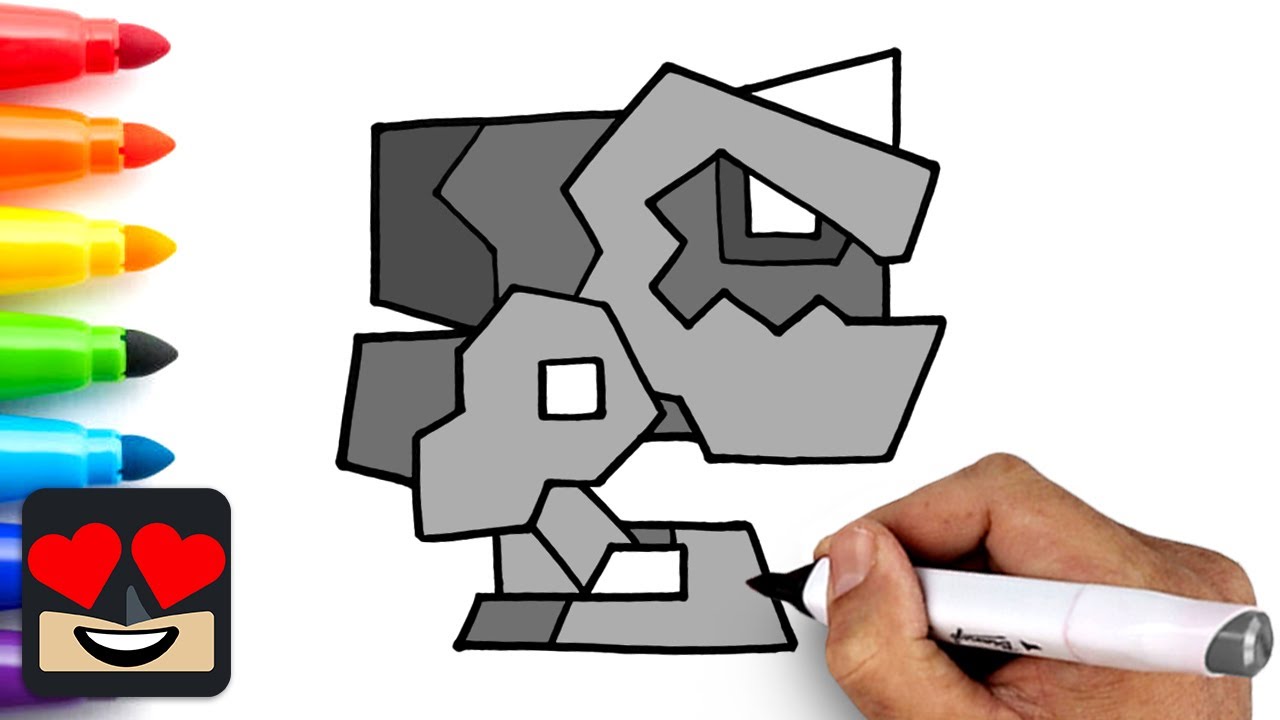 How To Draw Geometry Dash Robot