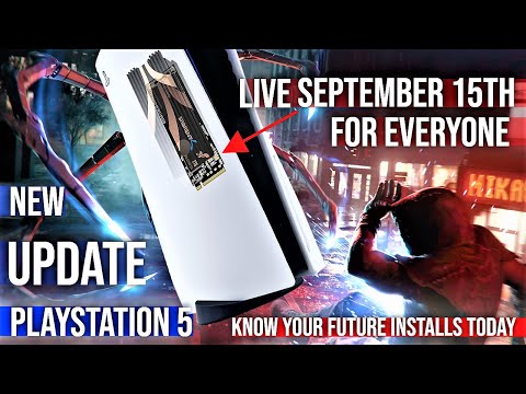 New PS5 September Update Firmware 🎮 PlayStation 5 Software Gaming News ssd update 2021
