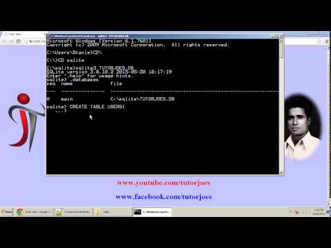 Learn Create A Database And A Table In SQLite Tamil Part 3 - Mind Luster