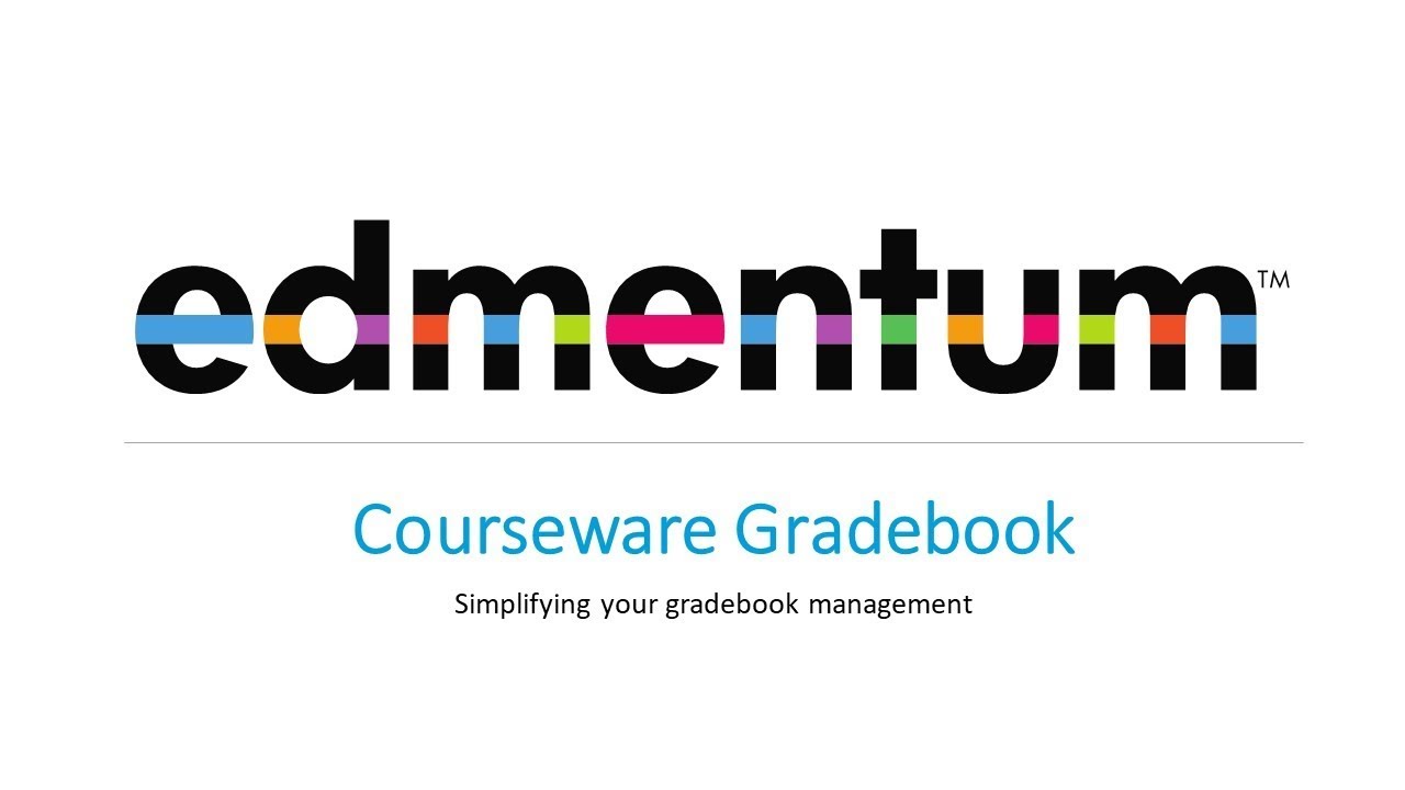 Edmentum Courseware Gradebook Overview