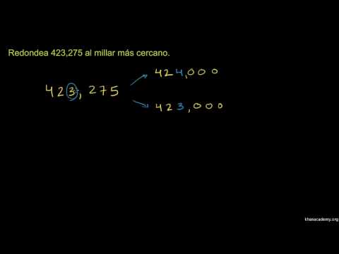 Redondear números naturales a los miles más cercanos (video) | Khan Academy