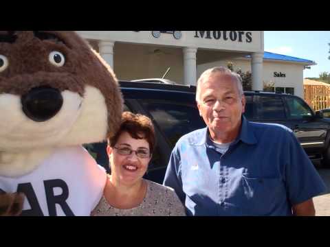 The Car Fax "Car fox" and our new customers here at Matthews Motors!