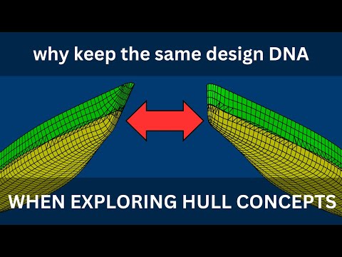 Why keep the same design DNA when exploring ship hull design variations