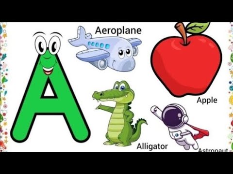 "A" For Apple Words Start with alphabet "A" | A for Axe | A for Aeroplane| kids Basic learning|
