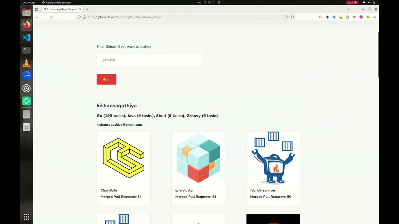 GitRecruit | Tool for software recruiter that analyzes developers' GitHub profiles