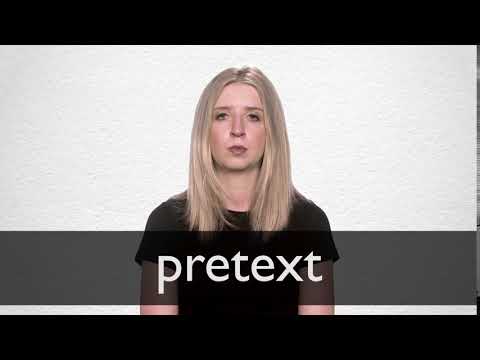 PRETEXT definition and meaning | Collins English Dictionary