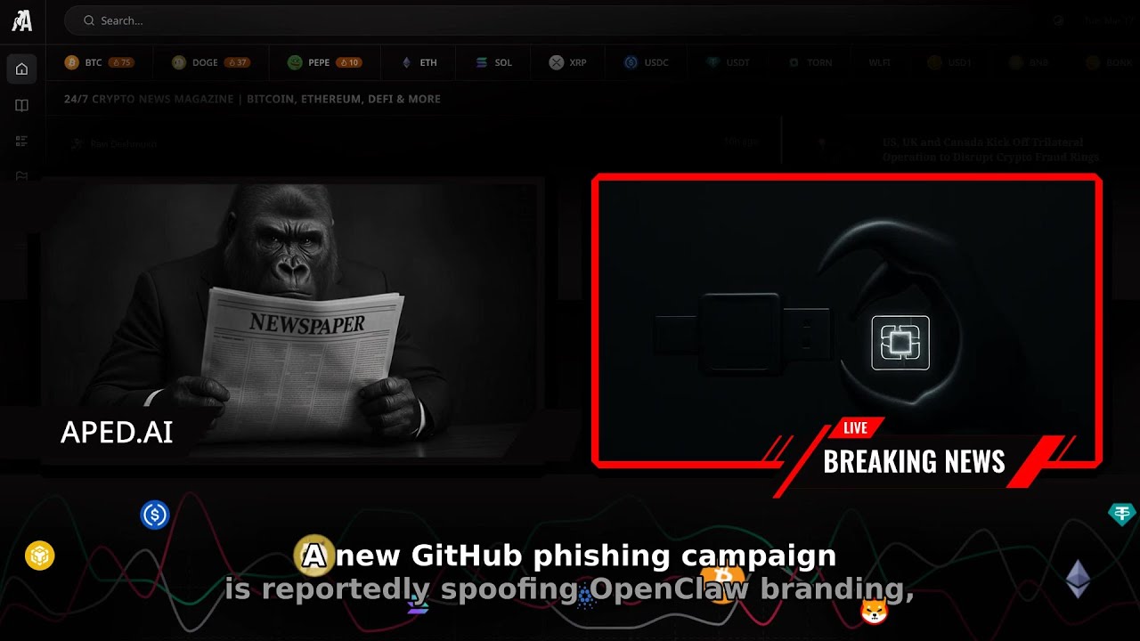GitHub Phishing Spoofs OpenClaw to Drain Wallets via Malicious Signature Approvals