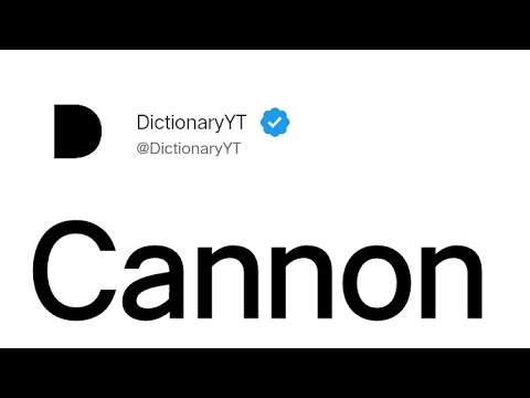 Cannon Meaning in English
