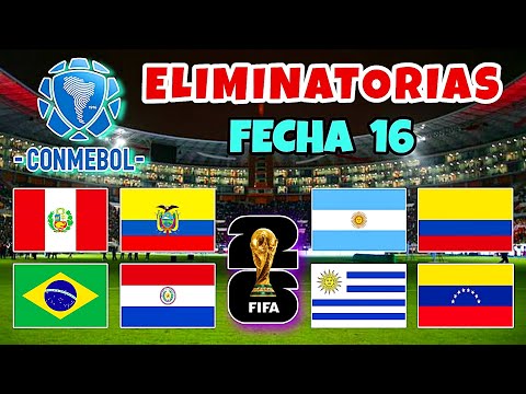 Calendar Date 16 South American Qualifiers 2026 | World Cup 2026