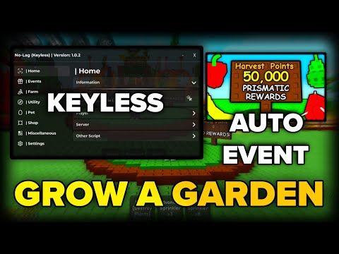 BEST GROW A GARDEN script No Key AUTO EVENT, AUTO CRAFT, AFK GRIND, AUTO BUY
