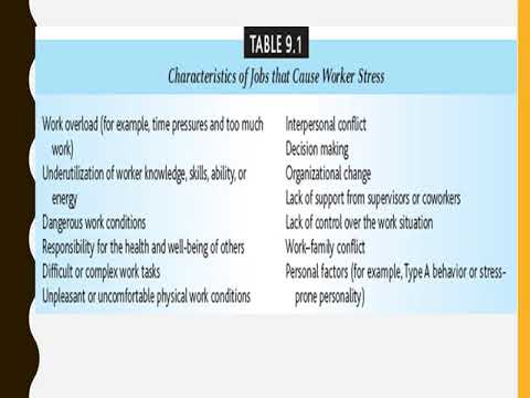 Worker Stress, Negative Employee Attitudes and Behaviors