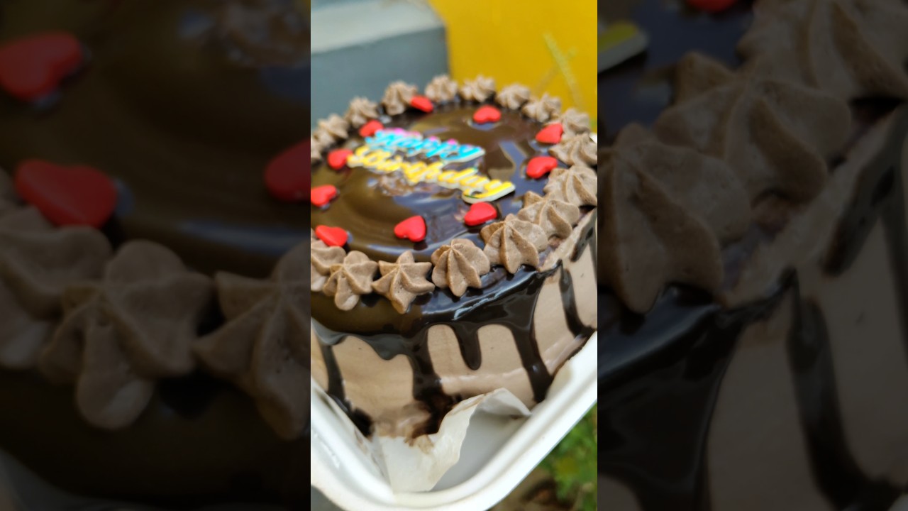 bento cake for her husband's birthday #cake #chocolatecake #shorts #bentocake