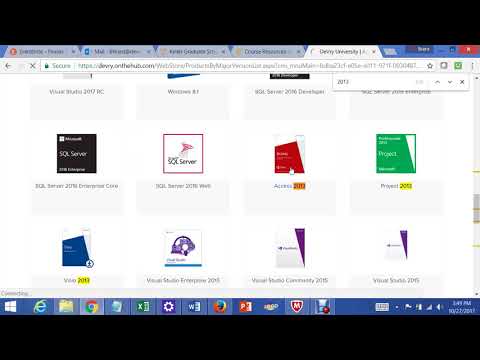 How to download Access 2013 from the Software Store