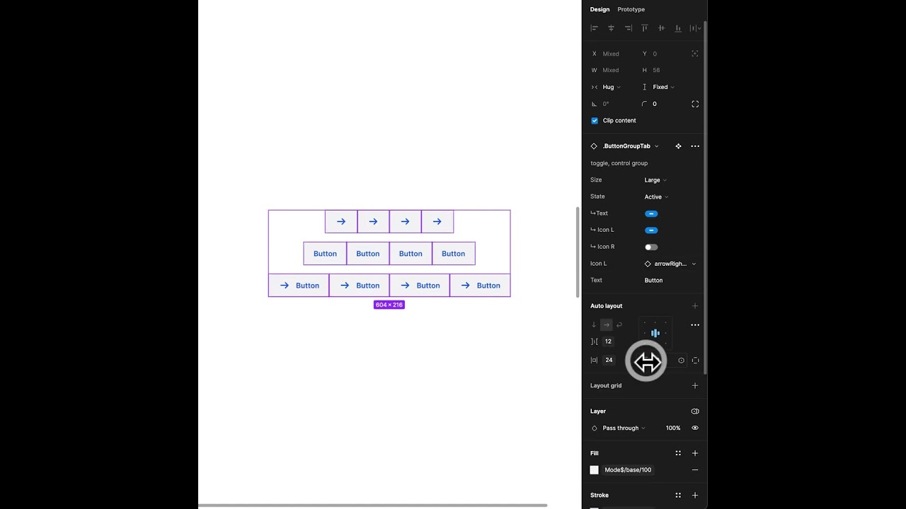 Advanced Button Groups in Figma