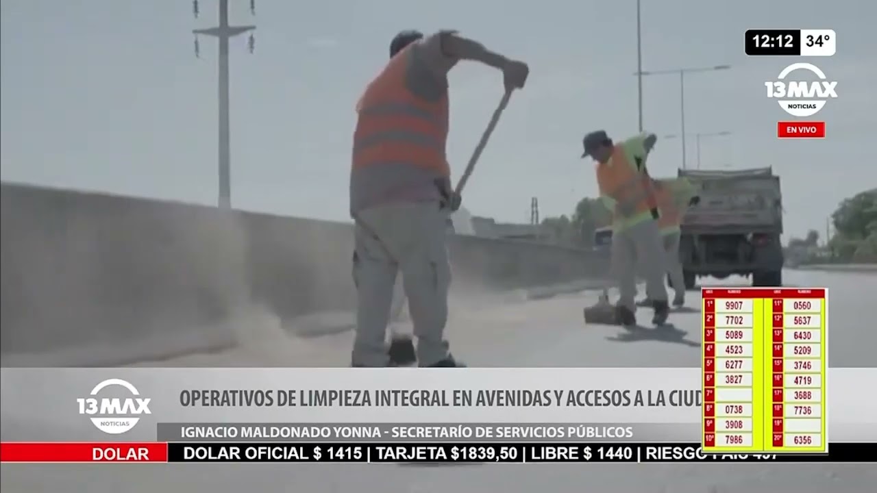 Operativos de limpieza integral en avenidas y accesos a la ciudad