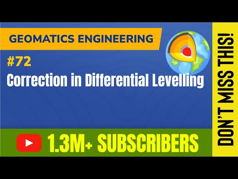 Correction in Differential Levelling - Levelling and Contouring - GATE ...