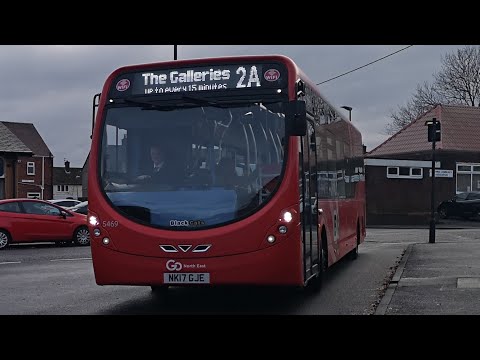 Service 2A: Go North East 5469/NK17 GJE - Wright Streetlite (Daimler 11.5M)