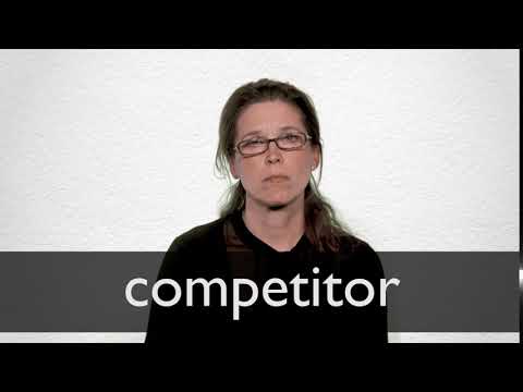 How to pronounce COMPETITOR in British English