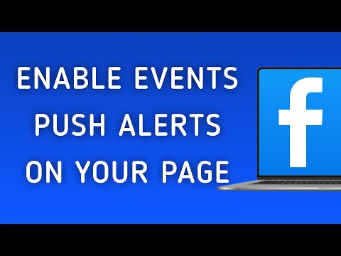 How To Enable Events Push Notifications On Your Page On Facebook On PC (New Update)
