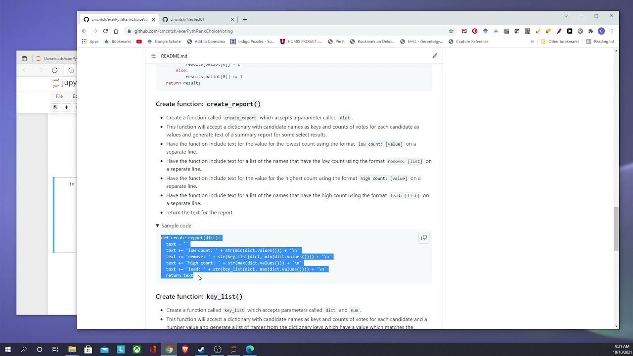 Python Ranked-Choice Voting Assignment