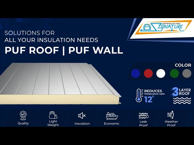 Roofing Sheet - 10MM PUF ROOFING SHEET / SIGNATURE COOL ROOF ...