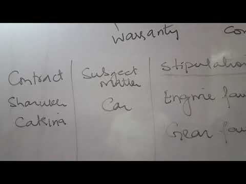Stipulation in Contract of Sales