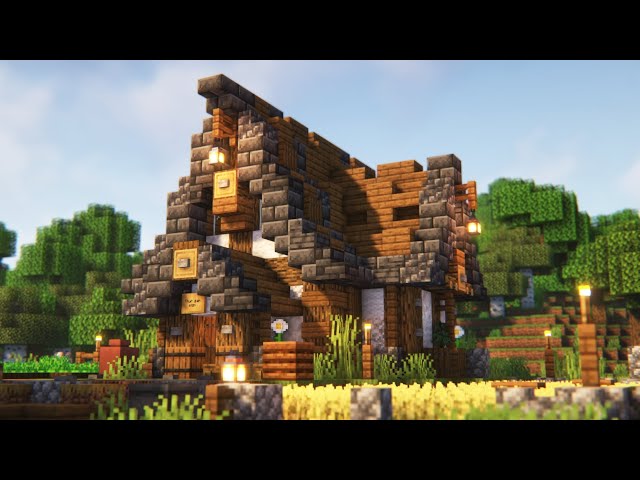 Starter House | Rustic Survival Cabin (Tutorial) Minecraft Map