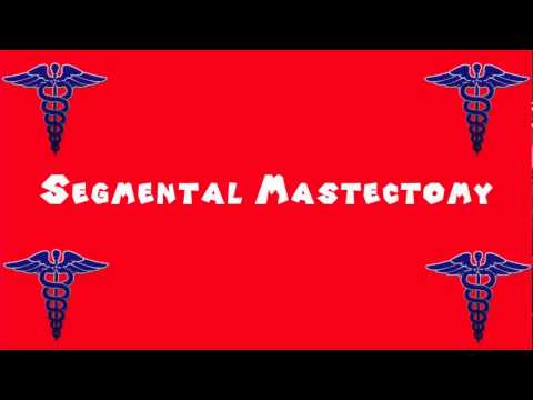 Pronounce Medical Words ― Segmental Mastectomy
