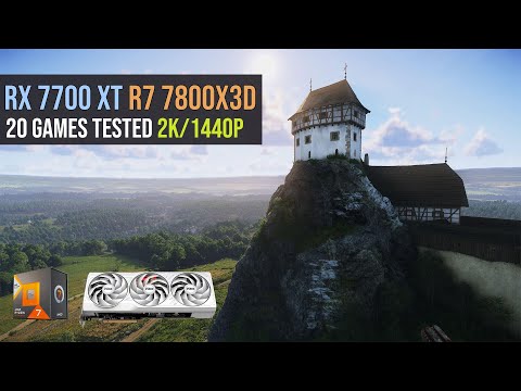 RX 7700 XT | Ryzen 7800x3d test in 20 games 1440p