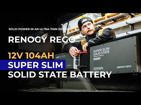 Renogy REGO 12V 104Ah Super Slim Solid State Battery: Solid Power in An Ultra-Thin Design