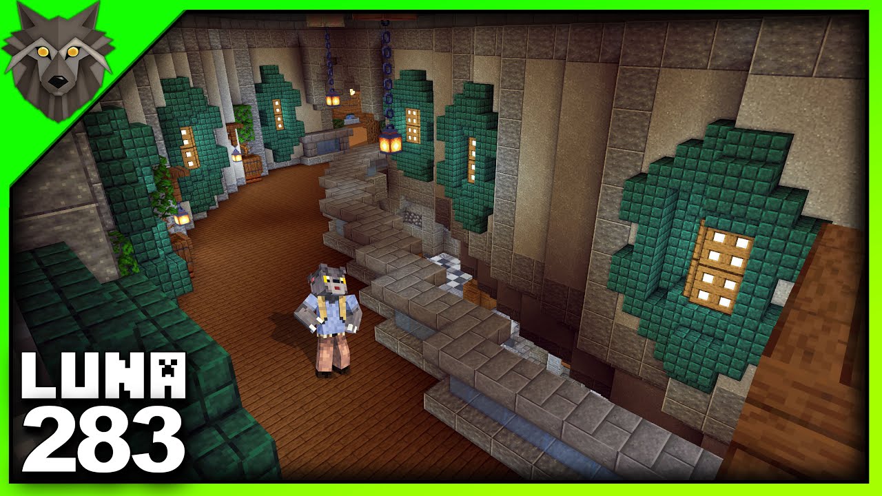 MINECRAFT Survival 283 | Round the Crown! | Corridors & Sea Floor Shaping! | LUNA SSP Phase 3