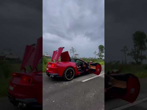 Ferrari 812 GTS Roof Operation in 14 Seconds! #Ferrari #812GTS #V12