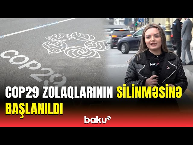 В Баку ликвидируются полосы COP29 - Oxu.az