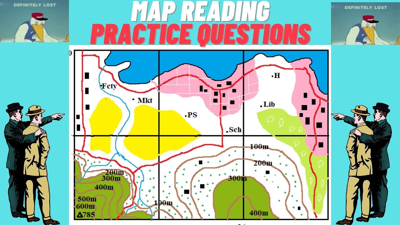 CSEC Geography: Map work practice  questions