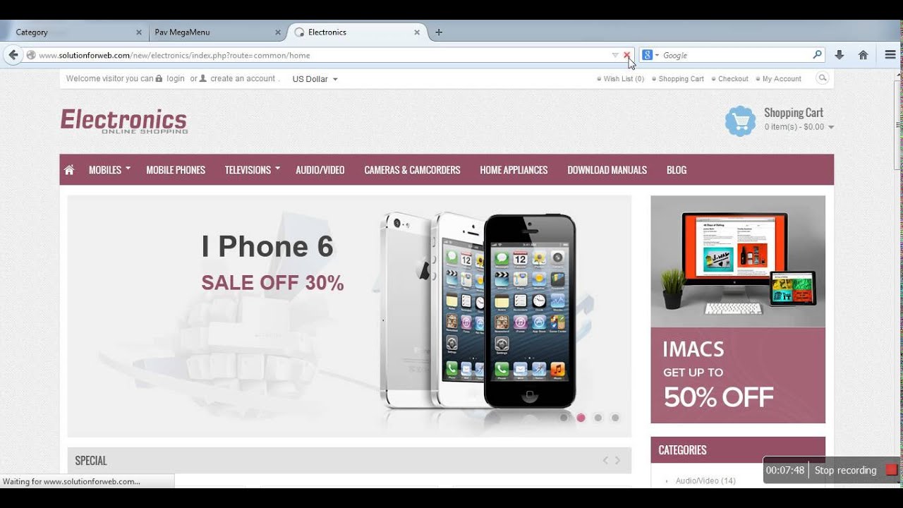 11a. Mega Menu - Basic Configuration