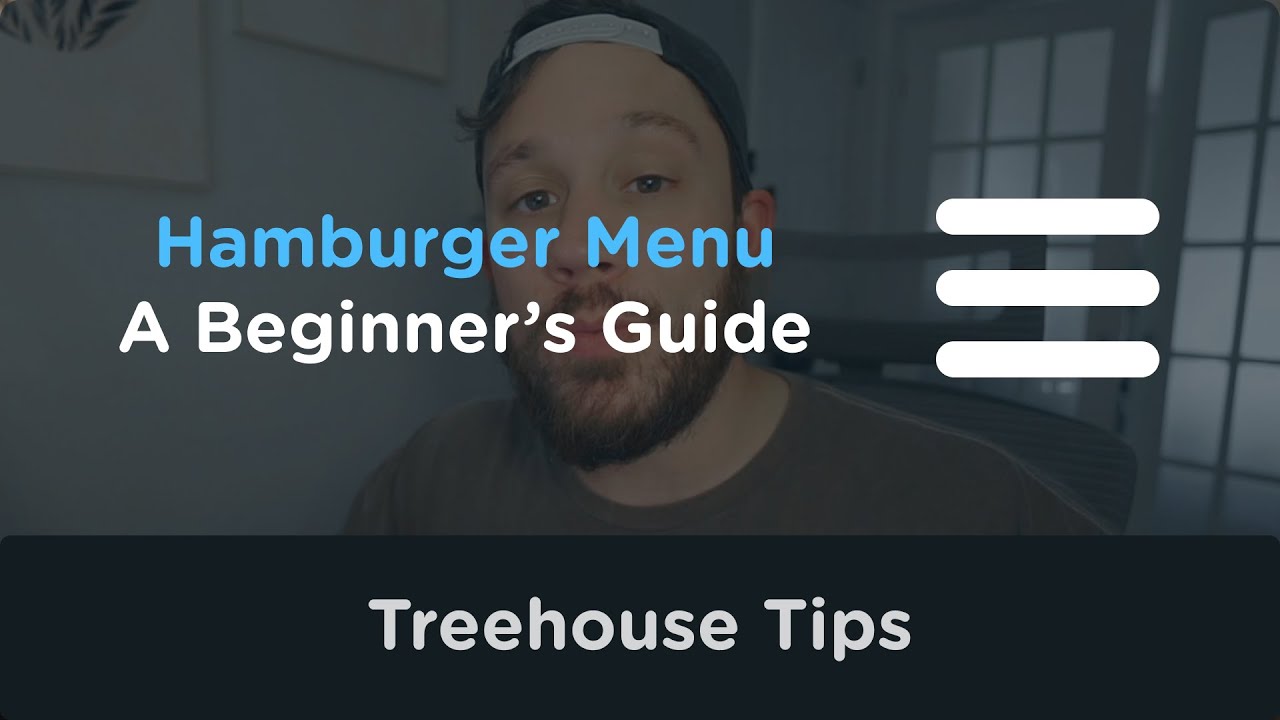 Build a Hamburger Menu with HTML, CSS, and JavaScript | Treehouse Tips