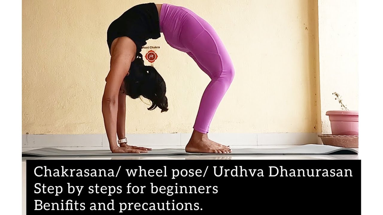 How To Do yoga CHAKRASANA(WHEEL POSE/ Upward facing bow pose/Urdhva Dhanurasan)step bystep beginners