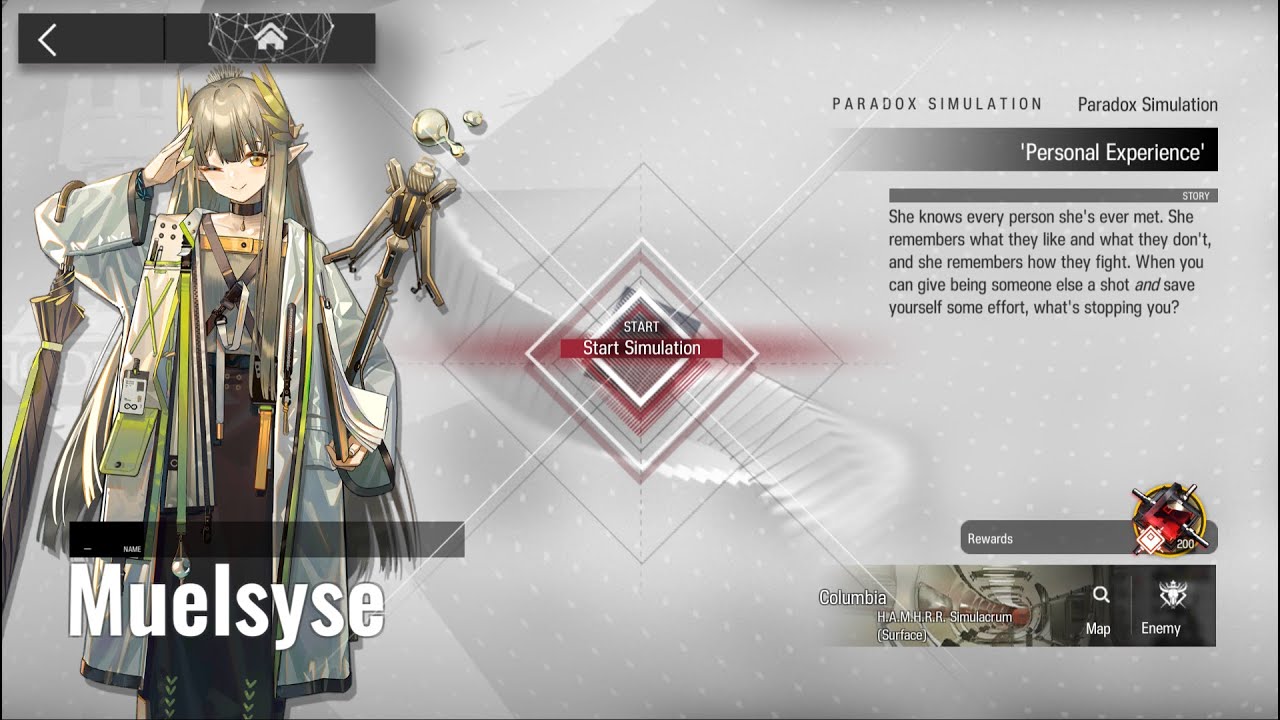 Arknights Paradox Simulation Muelsyse Guide