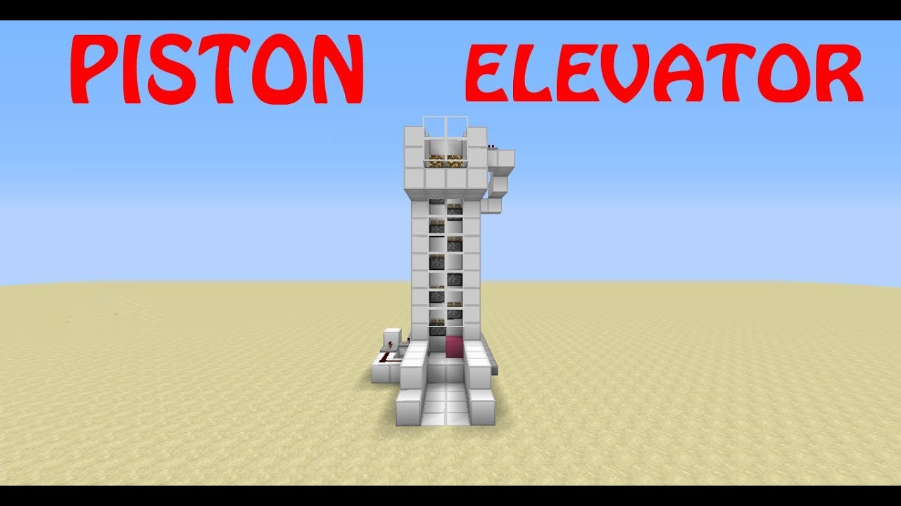 Redstone Tutorial: Fast 6x4 Up and Down Piston Elevator!