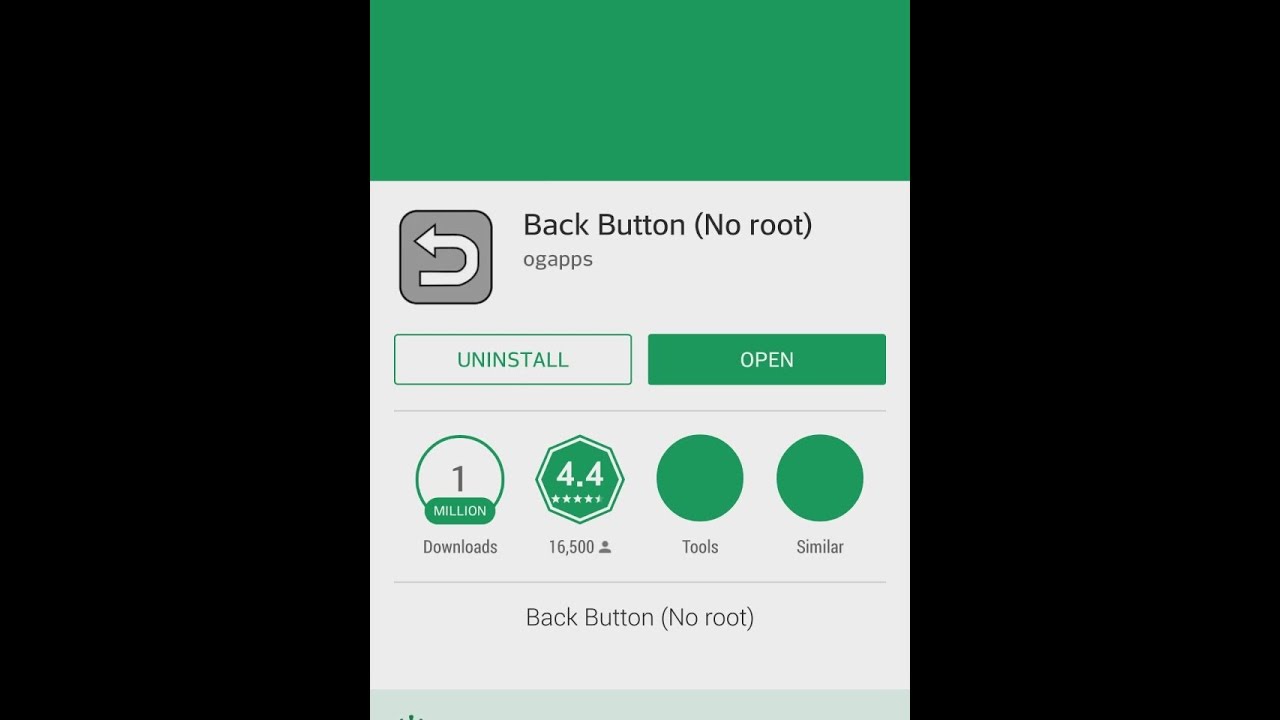 Useful Android Apps - Back button